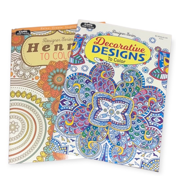 Other | Set Of 2 Adult Coloring Books | Poshmark